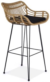Ratanová barová židle H-105