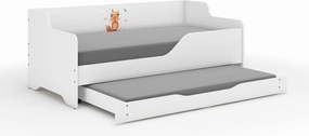 Wooden Toys Dětská postel LILU 160x80 LISEK s funkcí na spaní