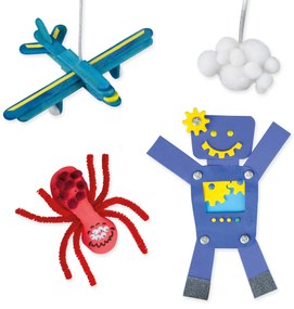 Lena Kreativní kufřík Jumbo modrý 800 ks