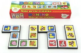Teddies Domino Moje první zvířátka 28ks společenská hra v krabičce