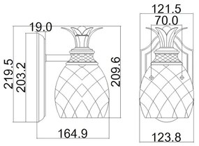 Hinkley HK-PLANTATION1-BATH-BB - LED Koupelnové svítidlo 1xG9/3W/230V IP44 zlatá