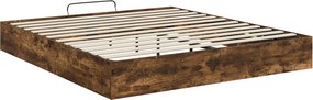 Ottoman postel Uzený Dub 203 x 160 x 25 cm Dřevěný materiál 3409217