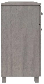 Příborník HAMAR světle šedý 113 x 40 x 80 cm masivní borovice,  340443