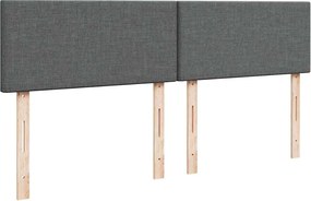 Box spring postel s matrací tmavě šedá 180x200 cm textil 3287529