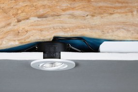 P 94944 LED vestavné svítidlo White Select Viona IP65 kruhové 85mm 25° 6W 230V 2700 - 4000K černá mat/bílá mat/matný chrom - PAULMANN