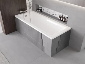 Mexen X-ST, polystyrenový plášť na obdélníkovou vanu 160-190 x 70-90 cm, bílá, 55021-00