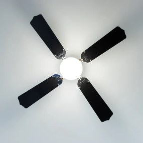 ZEVENTI - Stropní ventilátor NAVAGIO 1xE27/60W/230V černá/bílá