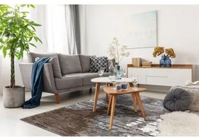 Moderní koberec COZY 8876 Rio - Strukturální,  dvě úrovně rouna, hnědý