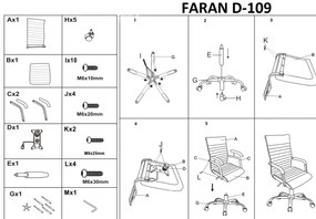 Kondela Kancelářské křeslo, ekokůže / kov, taupe / chrom, FARAN