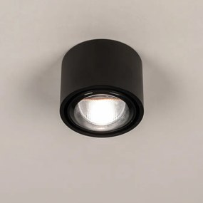 Stropní koupelnové LED svítidlo Focus Black IP54