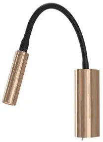 Designové nástěnné svítidlo Nuto černá/zlatá
