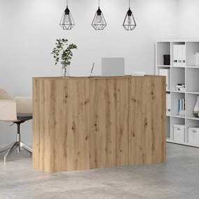 Recepční stůl dub artisan 155x50x103,5 cm kompozitní dřevo 3324204