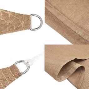 Stínicí plachta 160 g/m² taupe 6 x 8 m HDPE 311415