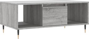 vidaXL Konferenční stolek 90 x 50 x 36,5 cm kompozitní dřevo [830586] Barva: bílá s vysokým leskem