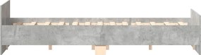 Rám postele s hlavovým a nožním čelem betonově šedý 160x200 cm 3203764