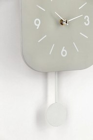 Nástěnné hodiny s kyvadlem pendulo taupe MUZZA