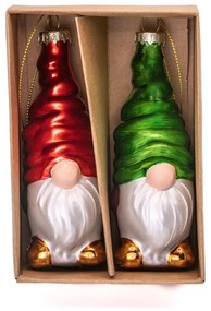 Skleněné ručně vyrobené vánoční ozdoby v sadě 2 ks ø 4 cm Gonk – Sass &amp; Belle