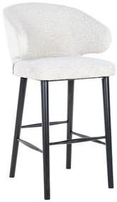 OnaDnes -20% Bílá látková barová židle Richmond Indigo 78 cm