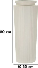 Váza High Pot 80 cm krémová