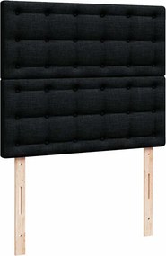 Box spring postel s matrací černá 120x190 cm textil 3292011