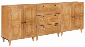 Servírovací skříň 3 ks 180 x 33,5 x 75 cm Hnědá 3310065