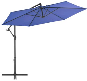 Konzolový slunečník s hliníkovou tyčí 300 cm modrý