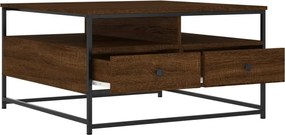vidaXL Konferenční stolek 80 x 80 x 45 cm kompozitní dřevo [835290] Barva: kouřový dub