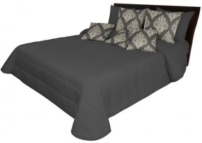 Tmavě šedý přehoz na postel prošívaný Šířka: 75 cm | Délka: 220 cm