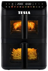 TESLA Electronics AirCook - Multif. dig. horkovz. fritéza 11 l 2800W/230V černá