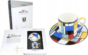 Šálek s podšálkem – P. Mondrian, Composition A (carmani)