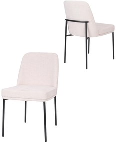 Jídelní židle Zafiro Black, béžová (S2440)