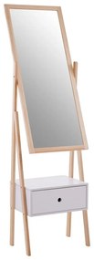 Stojací zrcadlo s dřevěným rámem 45x160 cm Rostok – Premier Housewares