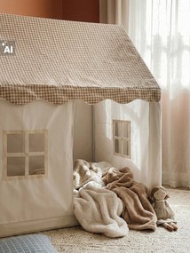 Sinsay - Dětský stan ve tvaru domečku - krémová