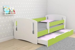 Dětská postel se zábranou Apolena - zelená