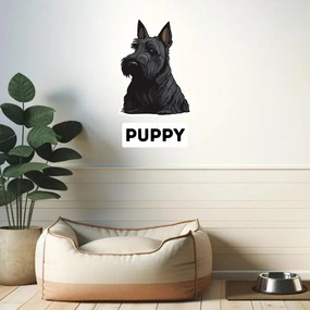 PIPPER. Nálepka Skotský teriér Velikost: 15cm