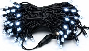 Easy Fix LED světelný řetěz, 5 m, venkovní, kontura, ledově bílá, 60 diod, černý kabel, IP67