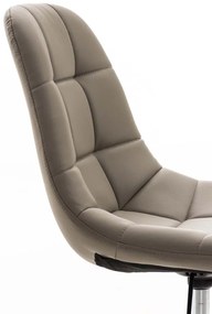 Kancelářská židle Lisburn - umělá kůže | taupe