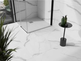 Mexen Stone+, čtvercová vanička z minerálního kompozitu 80 x 80 cm, bílá, 44108080