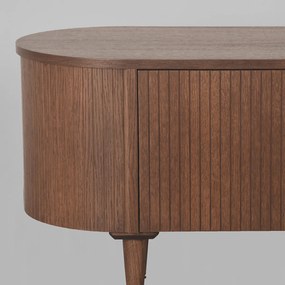 LABEL51 dřevěný TV stolek OLIVA tmavý 55x220 cm ME-70.007