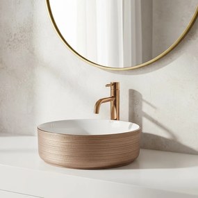 Keramické umyvadlo REA SAMI rose gold kartáčované
