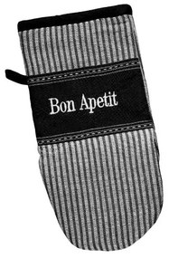 SCANquilt chňapka BON APETIT černobílá 15 x 30 cm