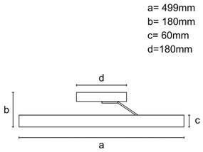 LED Stmívatelný přisazený lustr LED/86W/230V 3000-6500K černá + dálkové ovládání