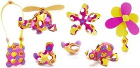 Clixo Crew Pink  Yellow Magnetická stavebnice / 30ks / od 4 let
