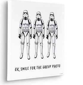 Komar Nástěnný obraz na rámu Star Wars Stormtrooper Group Photo 40 x 40 cm