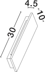 Nástěnné LED svítidlo NOVA LUCE LUNA 10W 3000K IP65 9540234