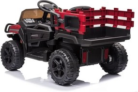 LEAN CARS Bateriové autíčko BDM0926 LED MP3 dálkové červené