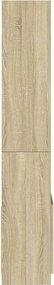 Skříň highboard dub sonoma 63 x 33 x 180 cm kompozitní dřevo 3309602