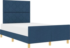 Rám postele s čelo Modrá 120 x 190 cm textil 3344794