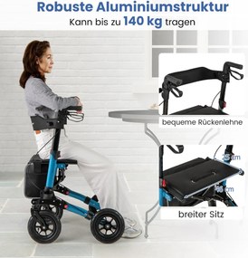 Costway Roller s pneumatikami, skládací a lehký s hliníkovým sedadlem do 140 kg