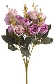 růže - kytice - MIX lila + krém